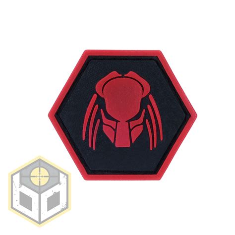 Predator Red Head Ballistic Hex Patch Bh00009 Trimex Wholesale Uk