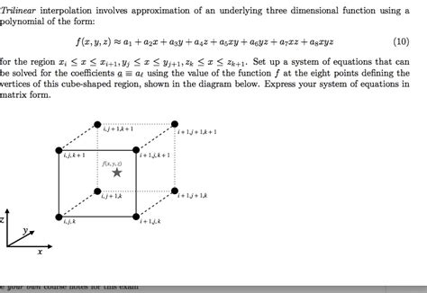 Trilinear Interpolation Involves Approximation Of An