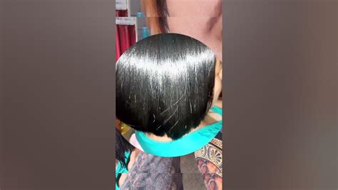 Rebond Kinky Hair For Todays Upload Youtube