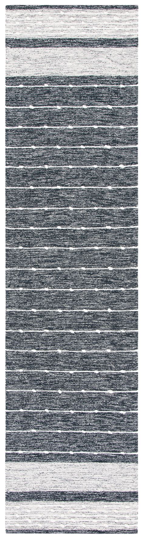 Safavieh Striped Kilim Theodore Striped Runner Rug Blackivory 23 X