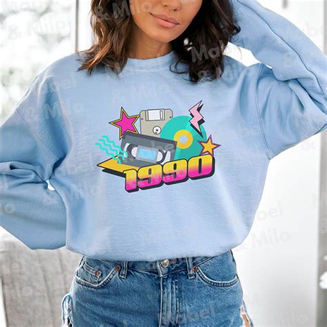 Vintage 1990s Sweatshirt Retro 90s Graphic Pullover Nostalgic 1990s