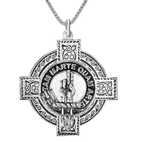 Logie Clan Crest Celtic Cross Pendant Scottish ~ Clp04 Etsy