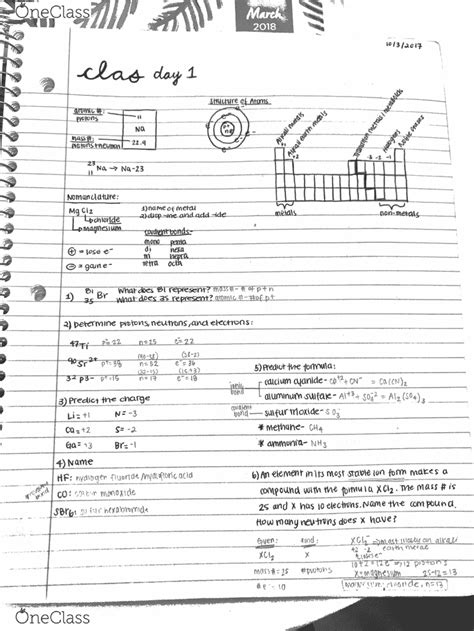 Chem 1a Final Exam Guide Comprehensive Notes For The Exam 43 Pages