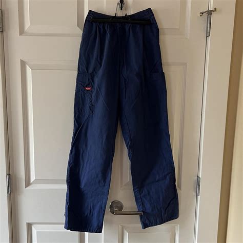 Blue Dickies Scrub Pants In Size Small Cargo Fit Depop