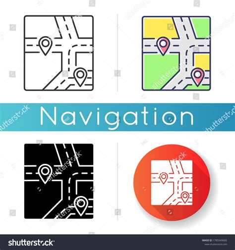 Gps Map Icon Global Positioning System Stock Vector Royalty Free Shutterstock