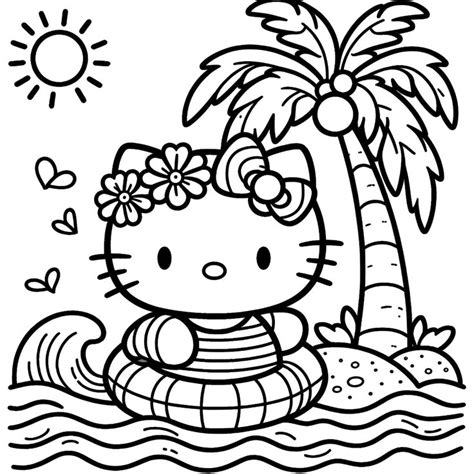 Hello Kitty Coloring Page Free Printable In 2024 Hello Kitty Colouring Pages Coloring Pages
