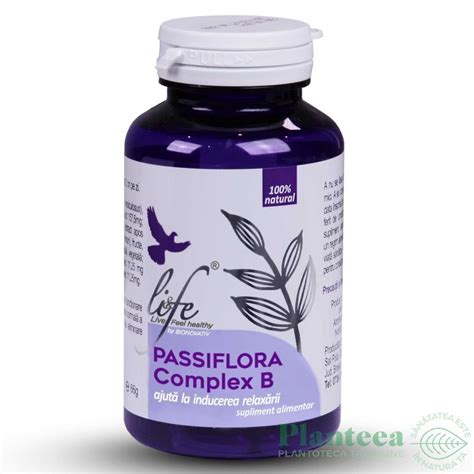 Passiflora Complex B 60cps Life Pret 547 Lei Planteea