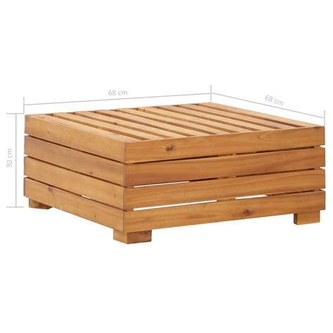 Mesa Seccional 1 Pieza Madera Maciza De Acacia