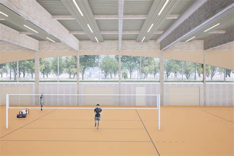 Sporthal Lincolnpark Hoofddorp Duurzame Houtbouw Met Archicad