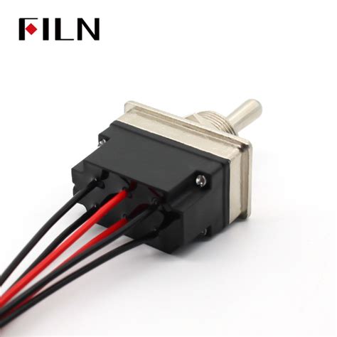 Filn On Off On Toggle Switch 20a Ip67 Red Green Waterproof