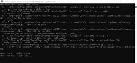 Invalid Syntax In Windows Vs Python Help Discussions On