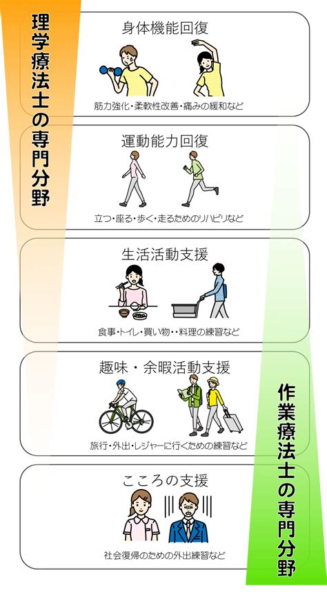 【簡単解説】理学療法士と作業療法士の違いと比較。リハビリの2大資格を解説 出雲医療看護専門学校