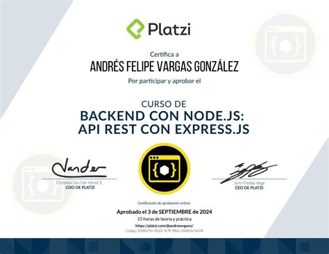 Andrés Felipe Vargas González On Linkedin Im Happy To Share That Ive Obtained A New