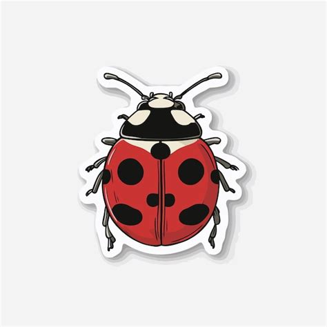 Ladybug Vector Cute Premium Ai Generated Vector