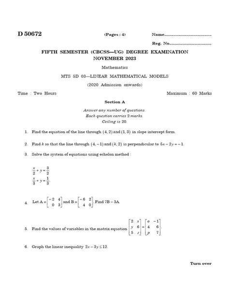 Linear Mathematical Models Q P Pdf Linear Programming Algorithms