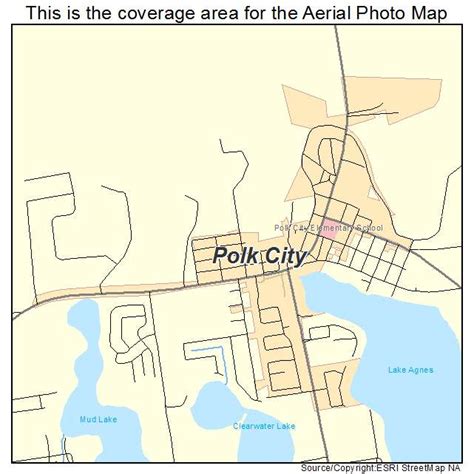 Aerial Photography Map Of Polk City Fl Florida