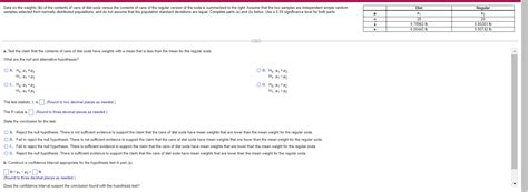 Solved The Test Statistic T Is Round To Two Decimal Chegg