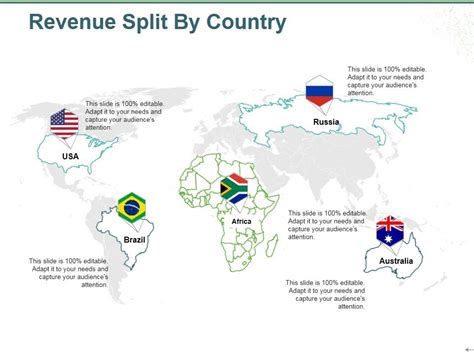 Revenue Split By Country Ppt Powerpoint Presentation Pictures Display