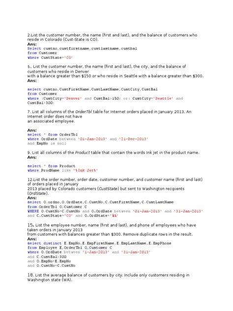 Assignment 4 Answers Pdf Sql Data Management Software