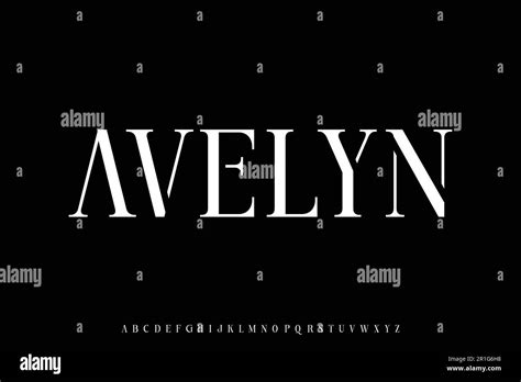 Abstract Elegant Serif Display Font Vector Stock Vector Image And Art Alamy