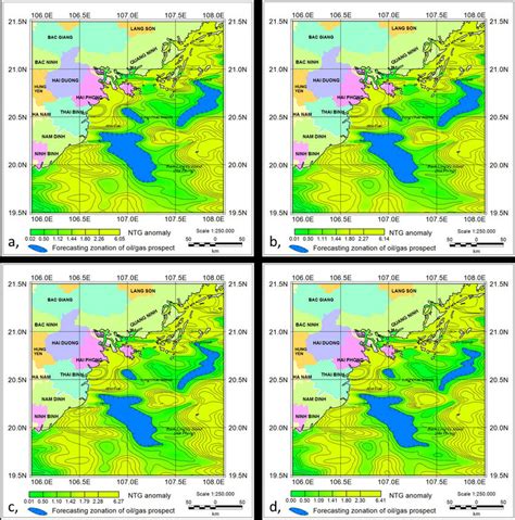 Showing Normalized Total Gradient Of Gravity Anomalies At Different Showing Normalized Total Gradient Of Gravity Anomalies At Different
