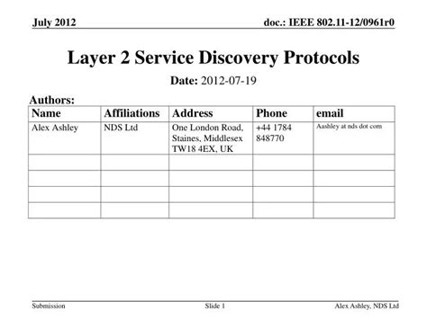 Ppt Layer 2 Service Discovery Protocols Powerpoint Presentation Free