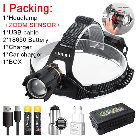 High Powerful Zoom Sensor Headlamp Xhp50 Super Bri Vicedeal
