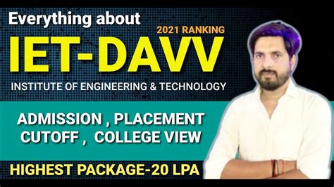 Iet Davv Indore College Review Placement Admission Campus Tour