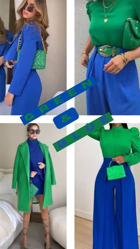 What Goes With Green Outfit Kelly Green And Royal Blue Green And