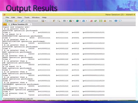 8 Bit Alu Design Pptx
