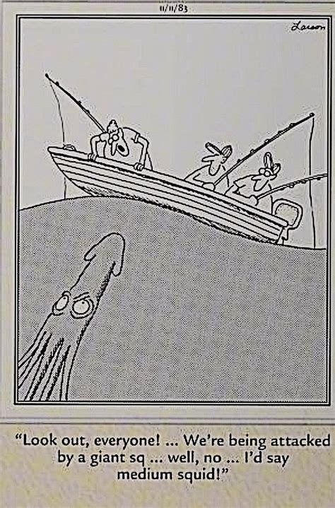 10 Funniest Far Side Comics About Giant Squid