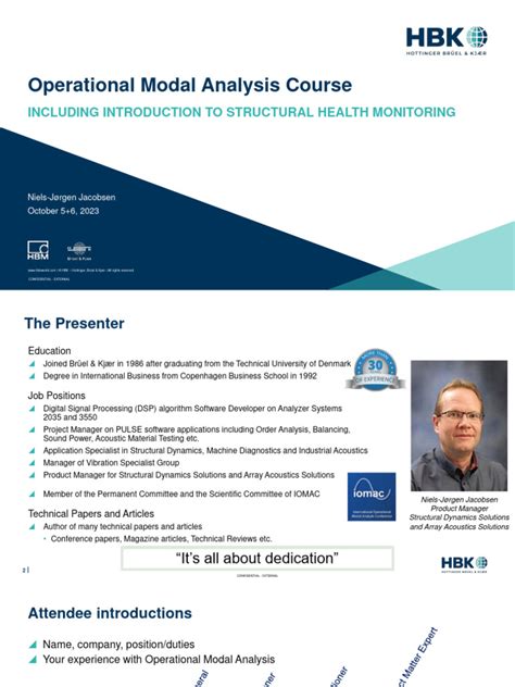 Hbk Operational Modal Analysis Course Oct 23 Pdf Principal