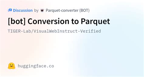 Tiger Labvisualwebinstruct Verified · Bot Conversion To Parquet
