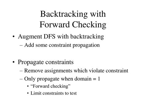 ppt constraint propagation heuristics powerpoint presentation free