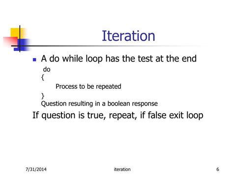 PPT Iteration PowerPoint Presentation Free Download ID