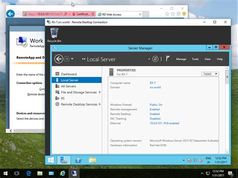 windows server 2012 r2 connect to remoteapp server world