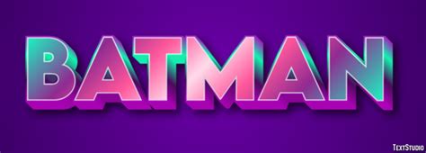 Batman | Text Effect Generator | TextStudio