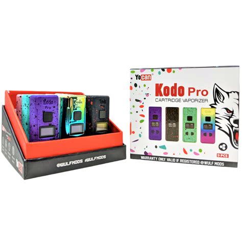 Yocan Wulf Kodo Pro Cartridge Vaporizer 9ct Hoosier Wholesale