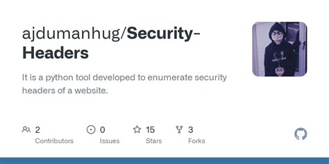 Github Ajdumanhugsecurity Headers It Is A Python Tool Developed To Enumerate Security