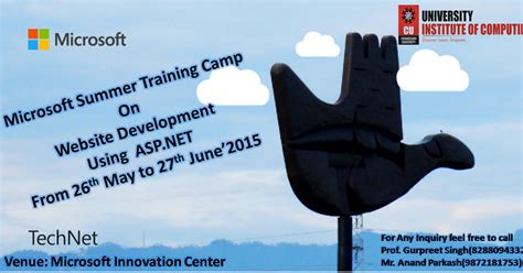 MICROSOFT SUMMER CAMP Chandigarh University CU Blog Best University In India