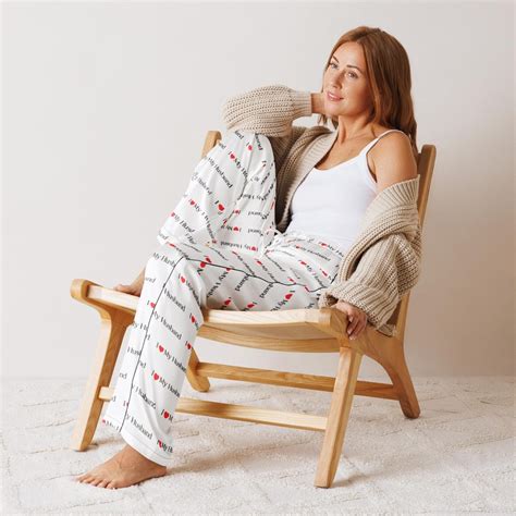 I Love My Husband Pajama Pants Womens Cozy Loungewear Etsy