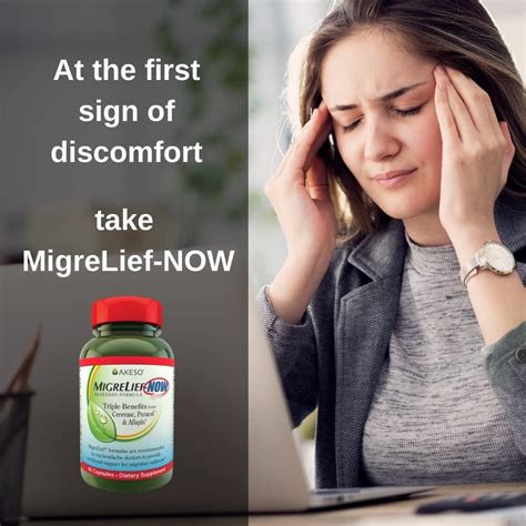 Migrelief Now Fast Acting Formula For Migraine And Headache Relief 60