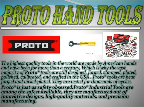 Ppt Proto Hand Tools Powerpoint Presentation Free Download Id10926900