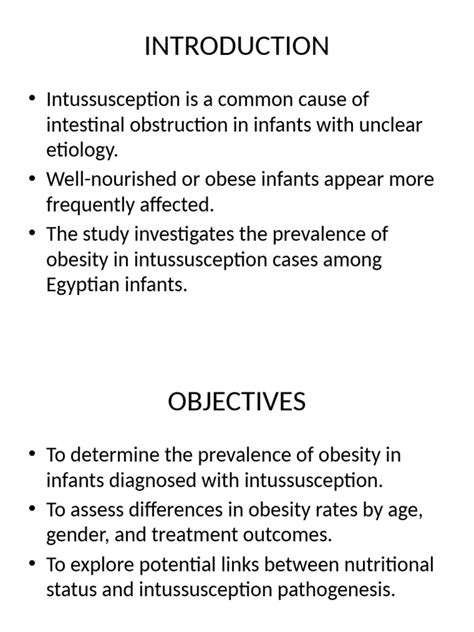 Obesity Intussusception Egypt Ashour2019 Pdf Obesity Medicine