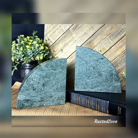 Marble Bookends Etsy