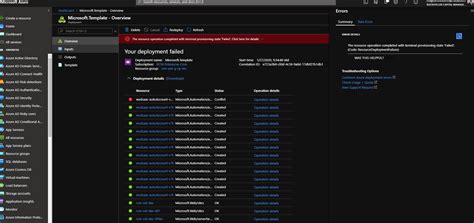 Deployment Fails In Azure · Issue 327 · Azurerds Templates · Github