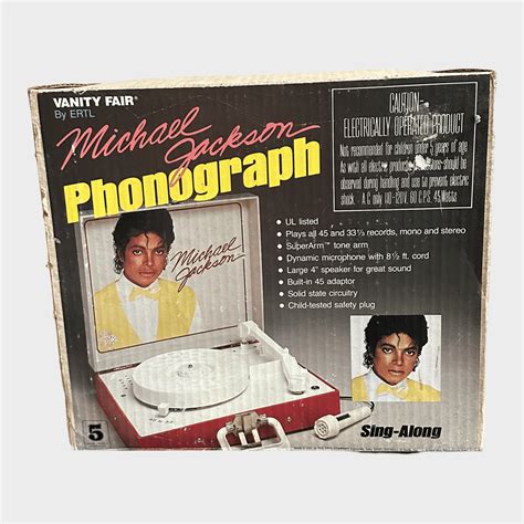 Michael Jackson Thriller Vanity Fair Record Player Michael Jackson Market