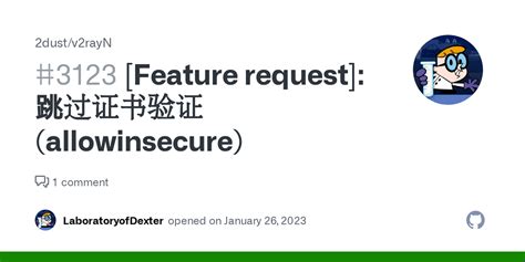 Feature Request 跳过证书验证allowinsecure · Issue 3123 · 2dustv2rayn