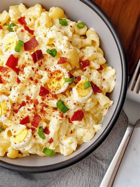 Easy Creamy Deviled Egg Pasta Salad A Delicious Twist