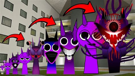 All The Sizes Of New Horror Sprunki Durple Want Me To Help Them In Gmod